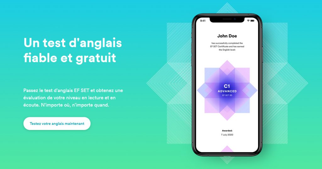 EF SET : test d'évaluation en anglais certifié et gratuit - Info Jeunes ...
