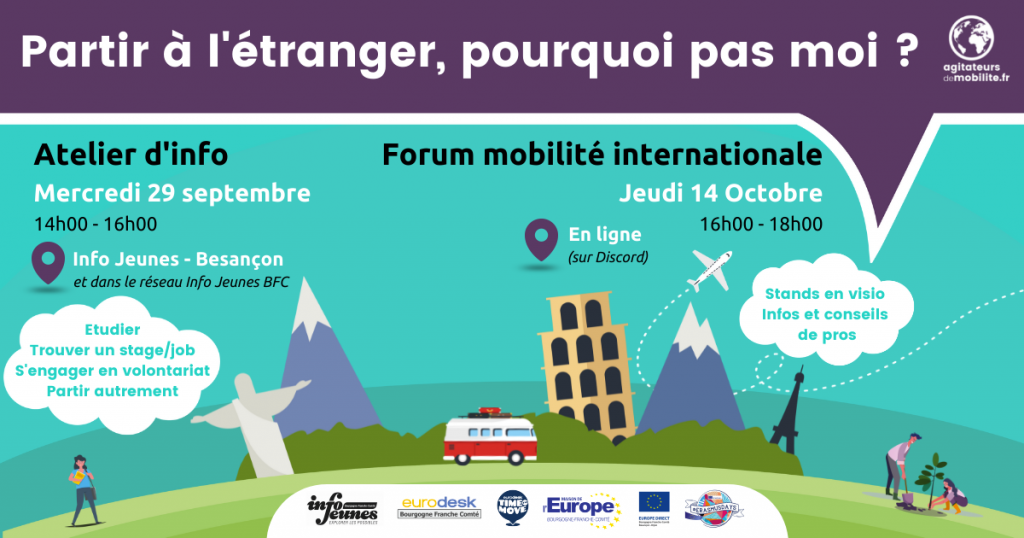 Partir à l'étranger pourquoi pas moi ? - Info Jeunes BFC (Bourgogne Franche Comté)